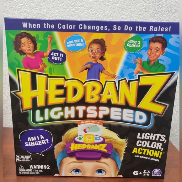 hedbanz | Toys | Hedbanz Lightspeed Kids Game Nib | Poshmark